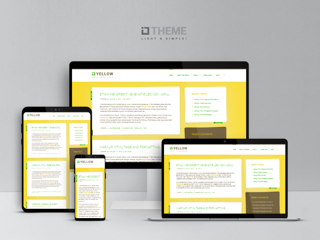 ioTheme – Light & Simple WordPress starter theme!